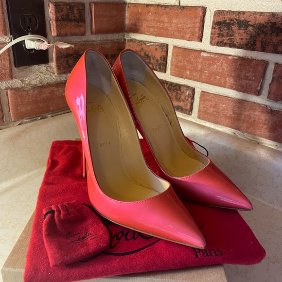 Christian Louboutin | Shoes | Christian Louboutin So Kate Patent Red ...